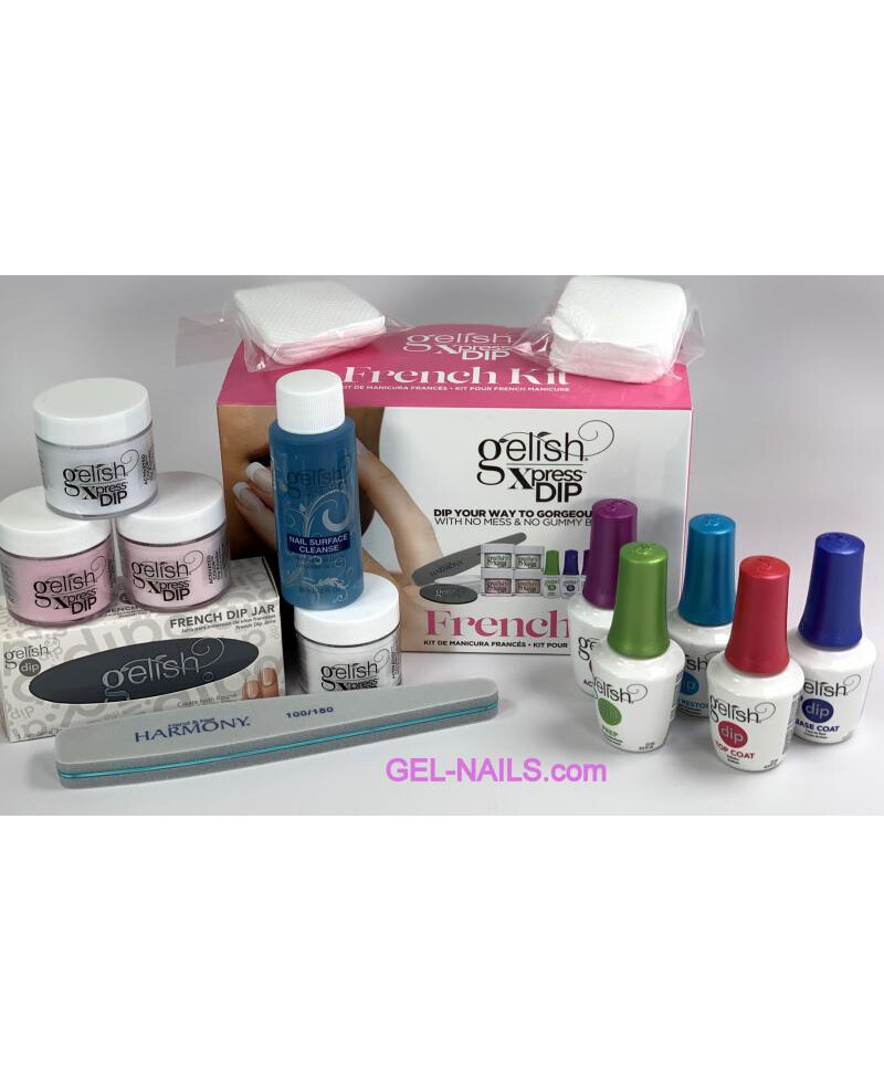 Gelish Xpress Dip System French Kit I gel-nails.com