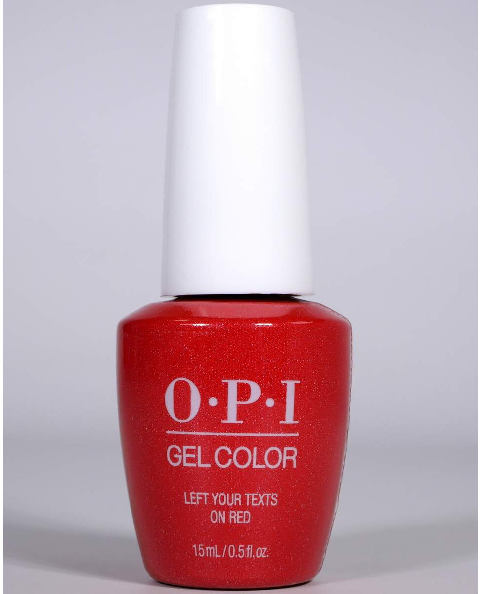OPI GelColor - Left Your Texts On Red #GCS010 | Gel-Nails.com